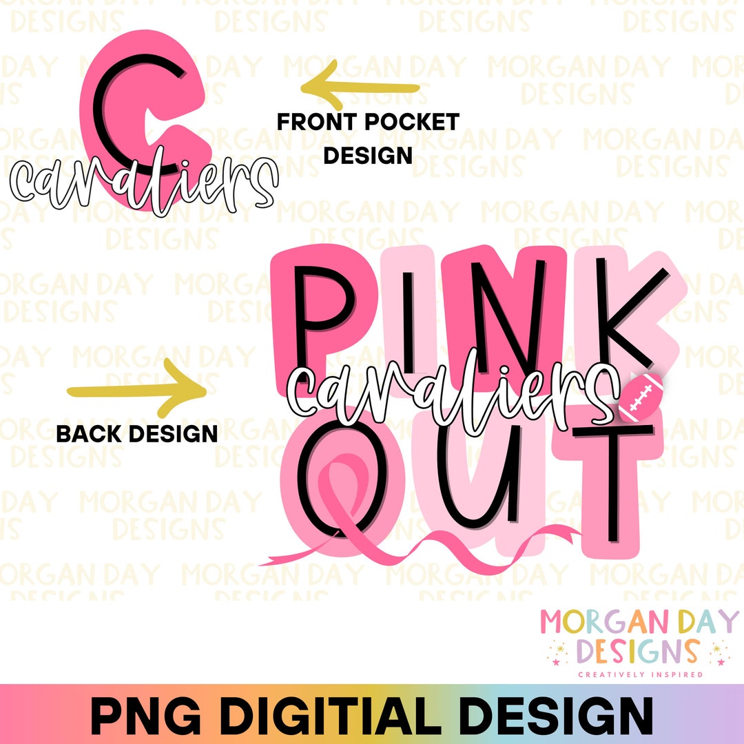 Pink Out Png, Cavaliers Png, Football Png Sublimation Designs, Pink Out ...