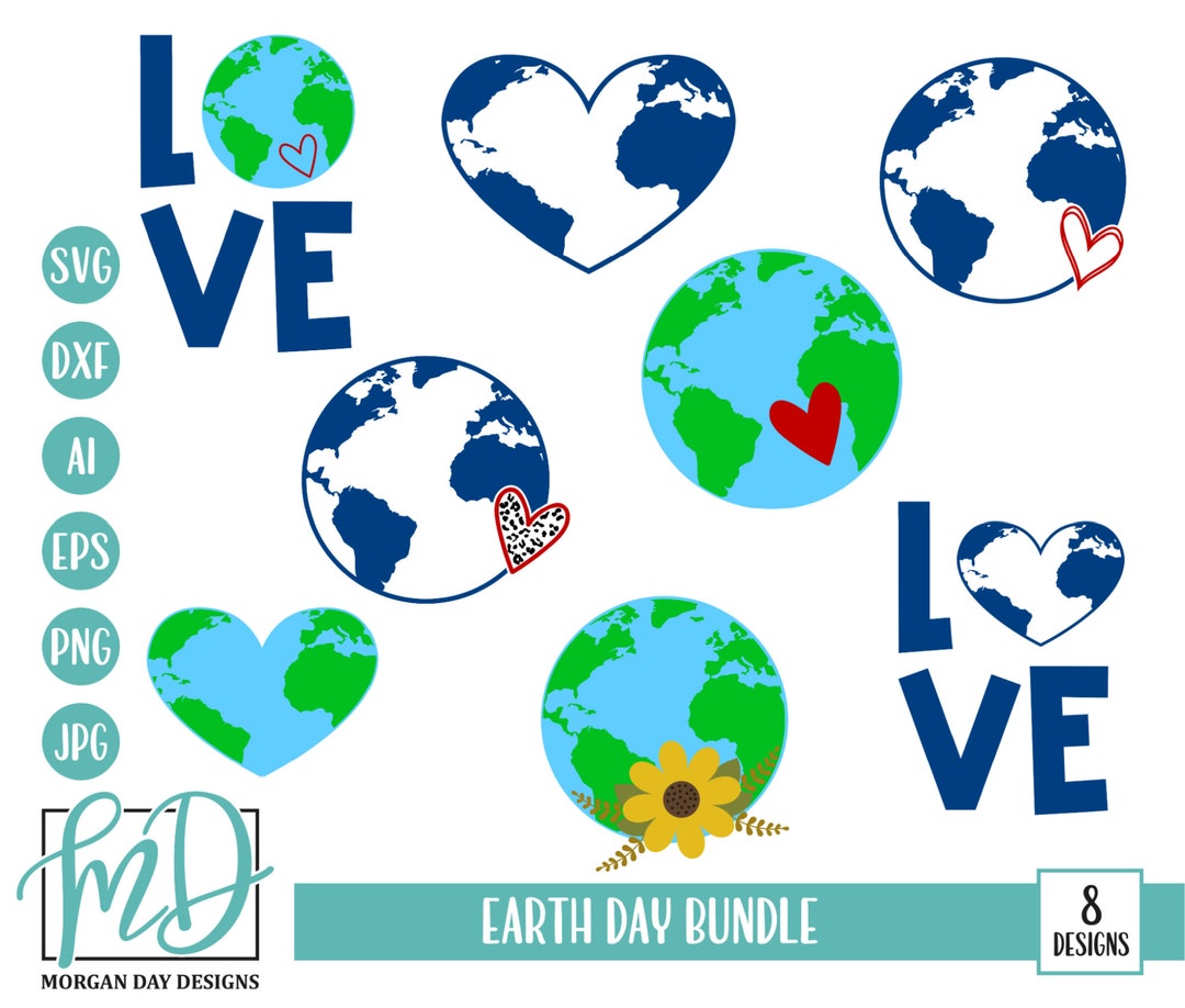 Earth Day Bundle SVG, Earth SVG, Recycling SVG, Earth Day Shirt, Cameo ...