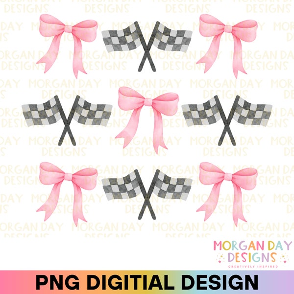 Checkered Flag Bow Svg - Etsy
