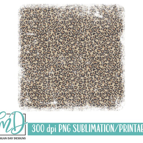Distressed Leopard Print Burlap PNG Sublimation Background - Etsy