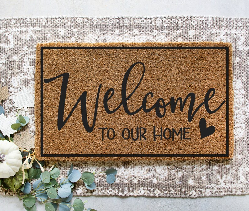 Welkom SVG Welkom bij ons thuis SVG Deurmat SVG Familie - Etsy Nederland