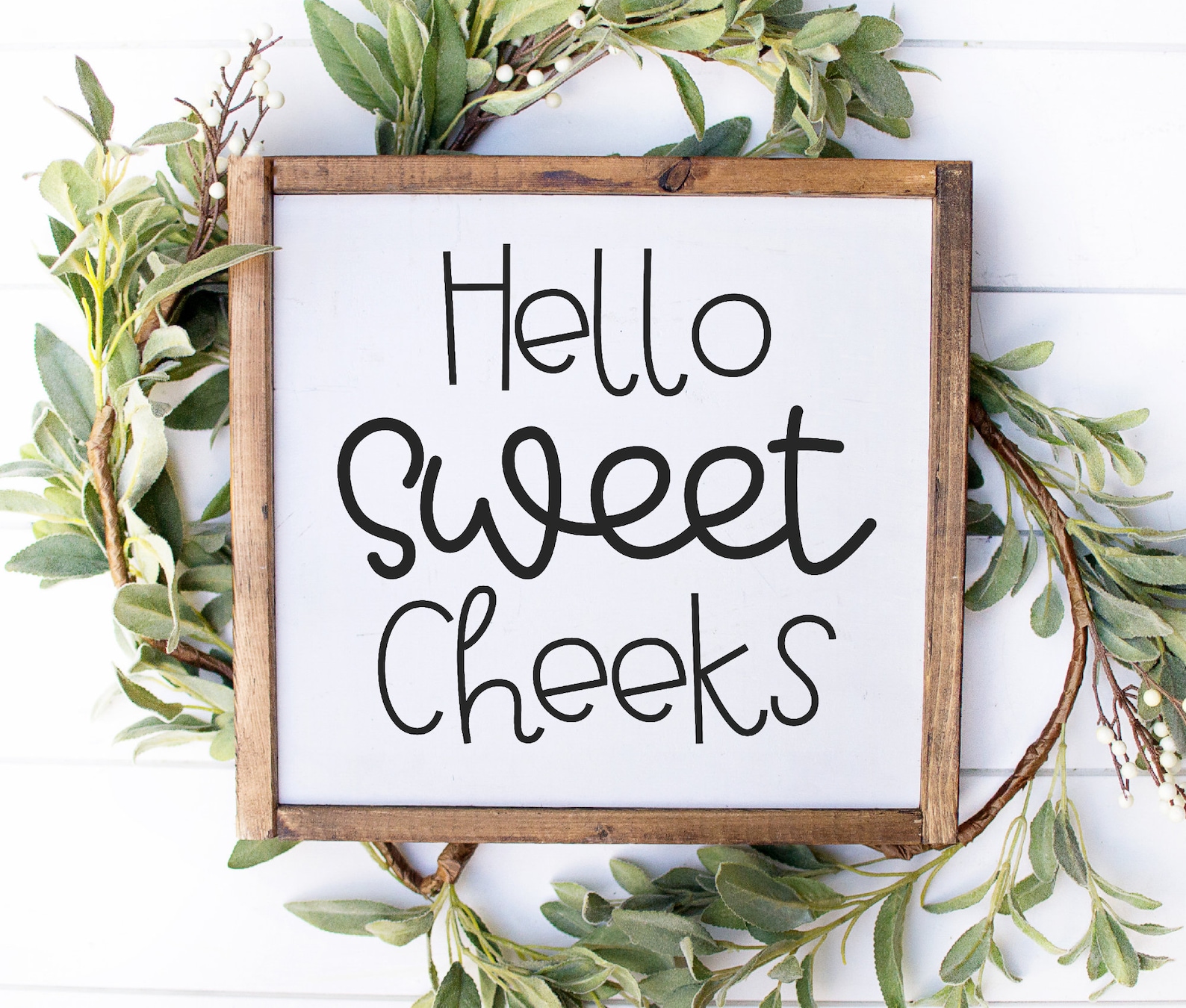 Hello Sweet Cheeks SVG Bathroom SVG Funny Bathroom Sign SVG - Etsy