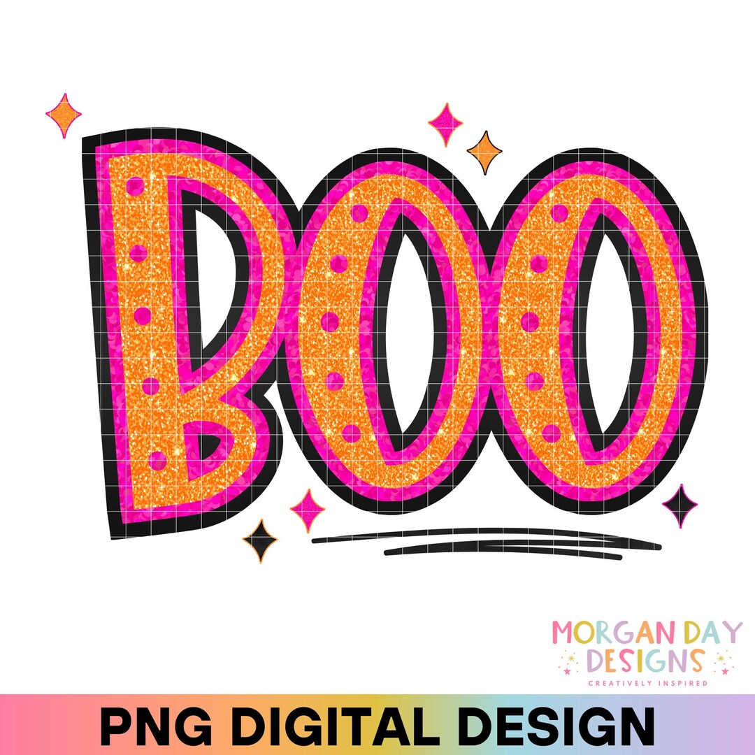 Cute Halloween Boo PNG, Pink Halloween PNG, Preppy Halloween PNG ...