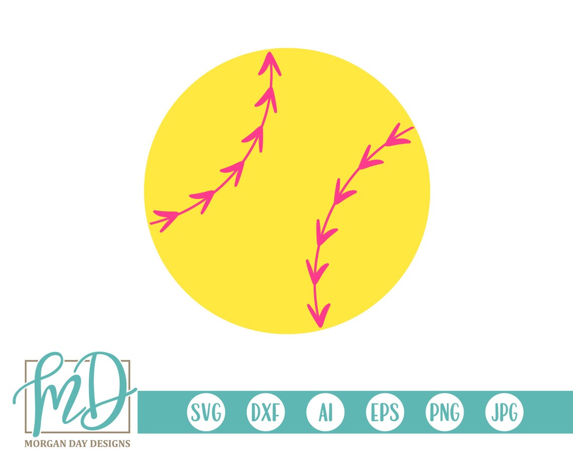 Softball SVG Softball Stitches SVG Love Softball SVG | Etsy
