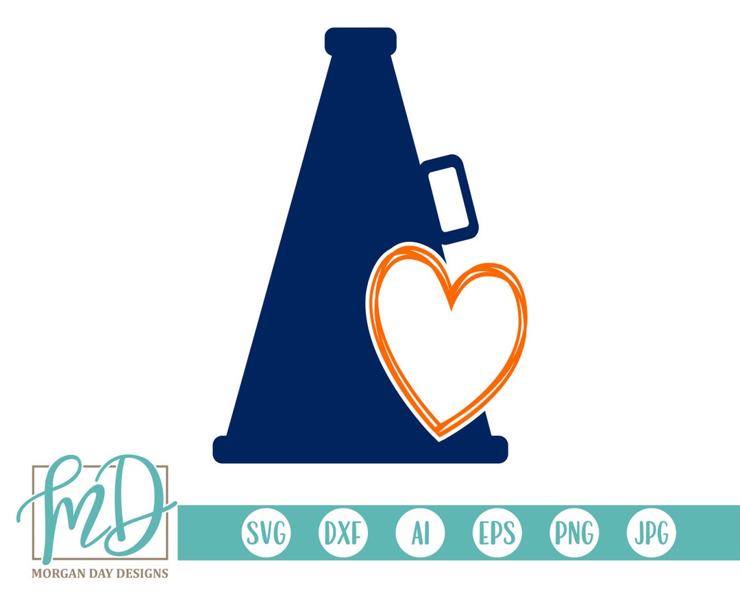 Megaphone SVG, Cheer SVG, Cheer Megaphone SVG, Cheer Clip Art, Cheer ...