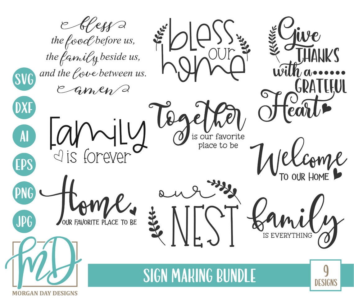 Sign Making SVG Bundle Sign SVG Bundle Sign Bundle Family | Etsy