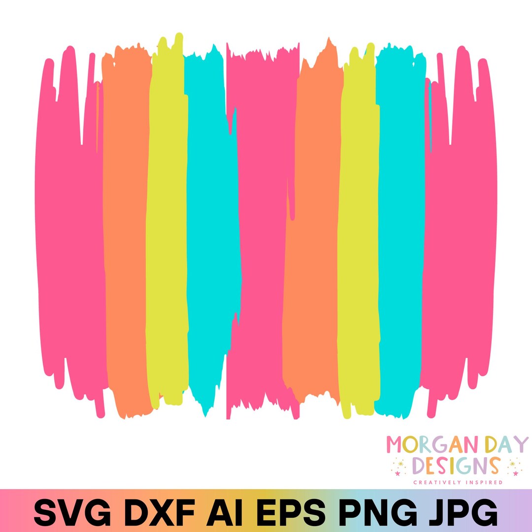 Bright Brushstroke Background SVG, Paint Stroke SVG, Brush Strokes ...