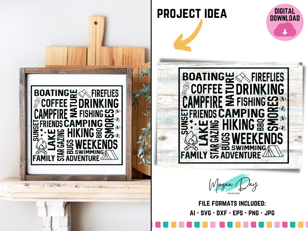 Camping Subway Ord Art SVG Sign, Camping SVG, Adventure, Camp Shirt ...