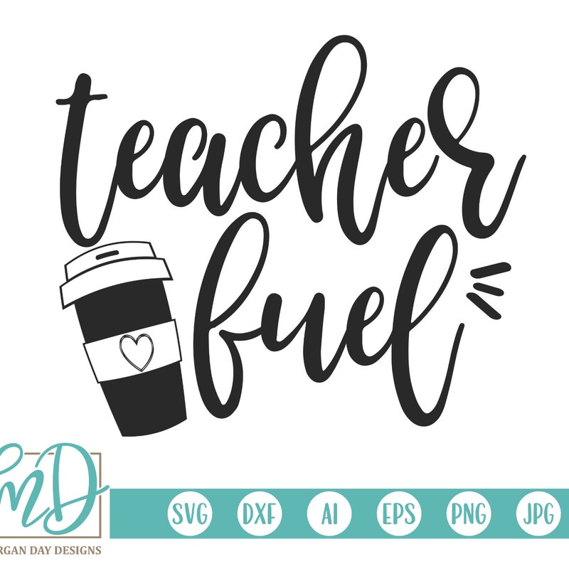 Teacher Coffee Svg - Etsy