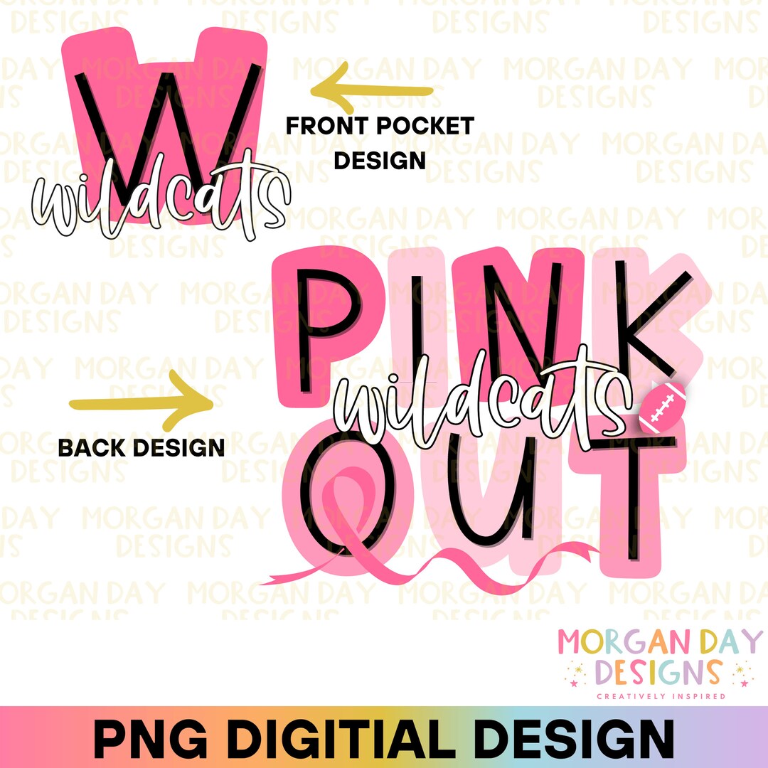 Pink Out Png, Wildcats Png, Football Png Sublimation Designs, Pink Out ...
