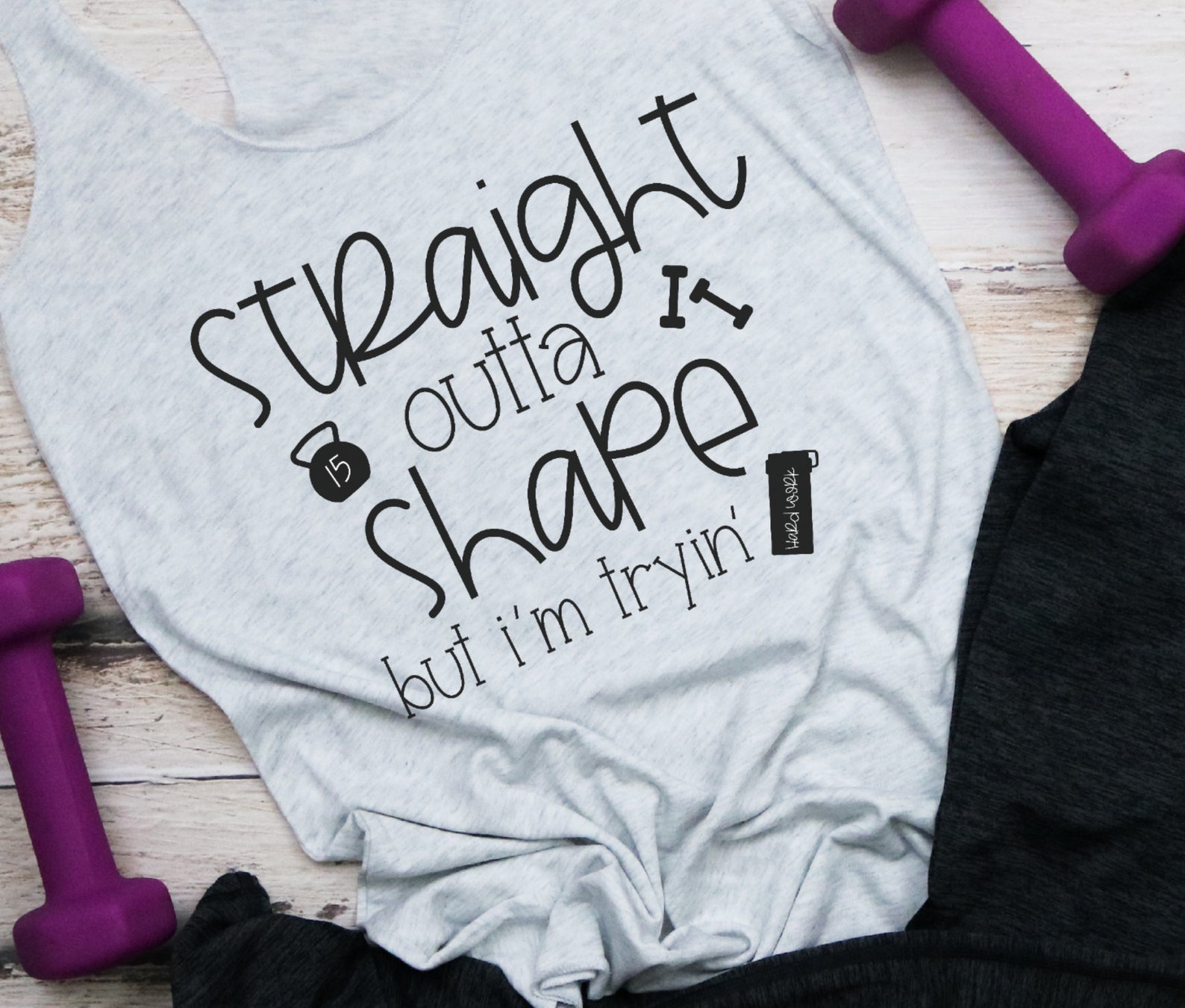 Straight Outta Shape SVG Fitness SVG Workout SVG Fitness | Etsy