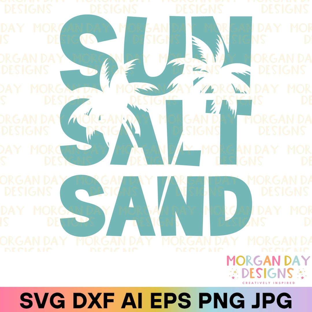 Sun Salt Sand SVG, Summer SVG, Cruise, Beach Vacation Svg Png, Trendy ...