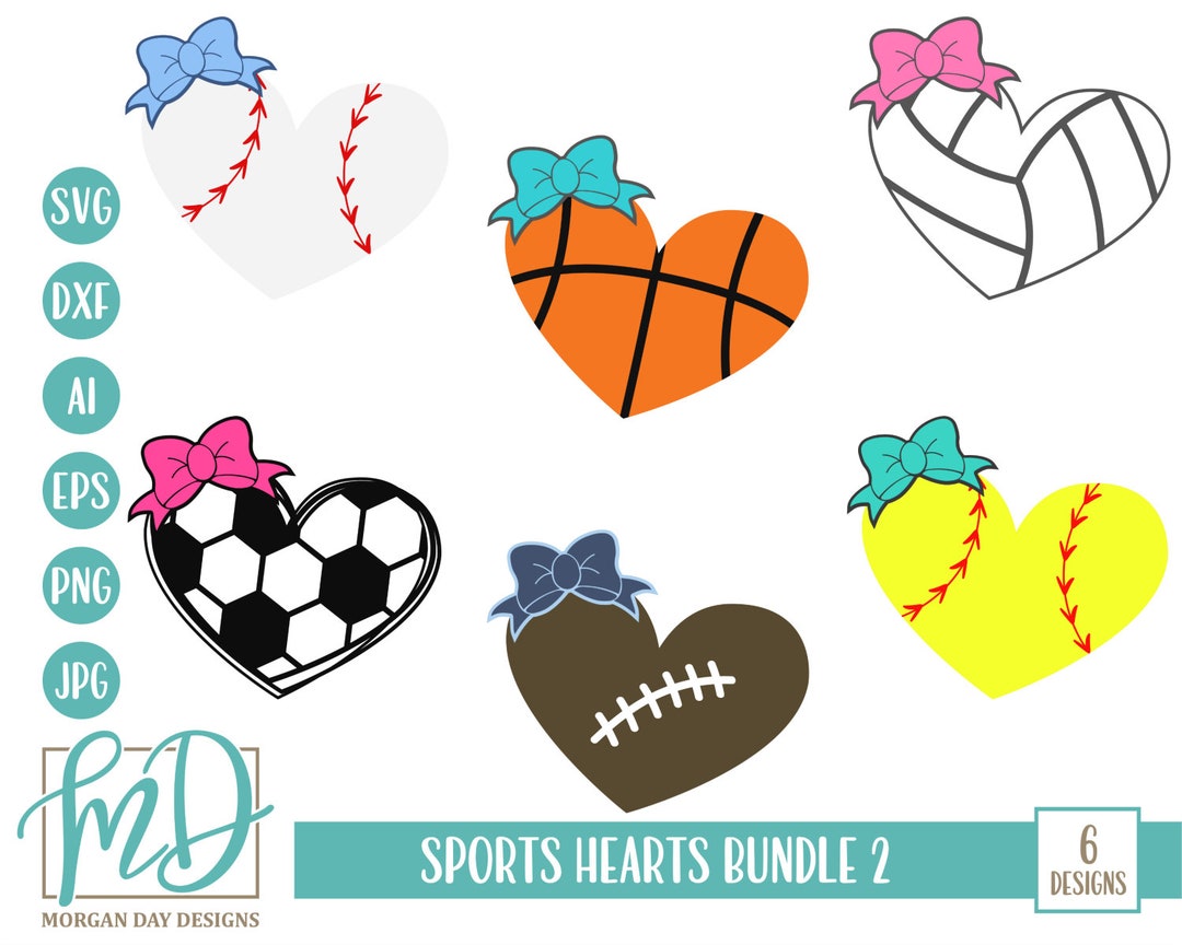 Sports SVG Bundle Sports Heart SVG SVG Bundle Proud Mom Svg Basketball ...