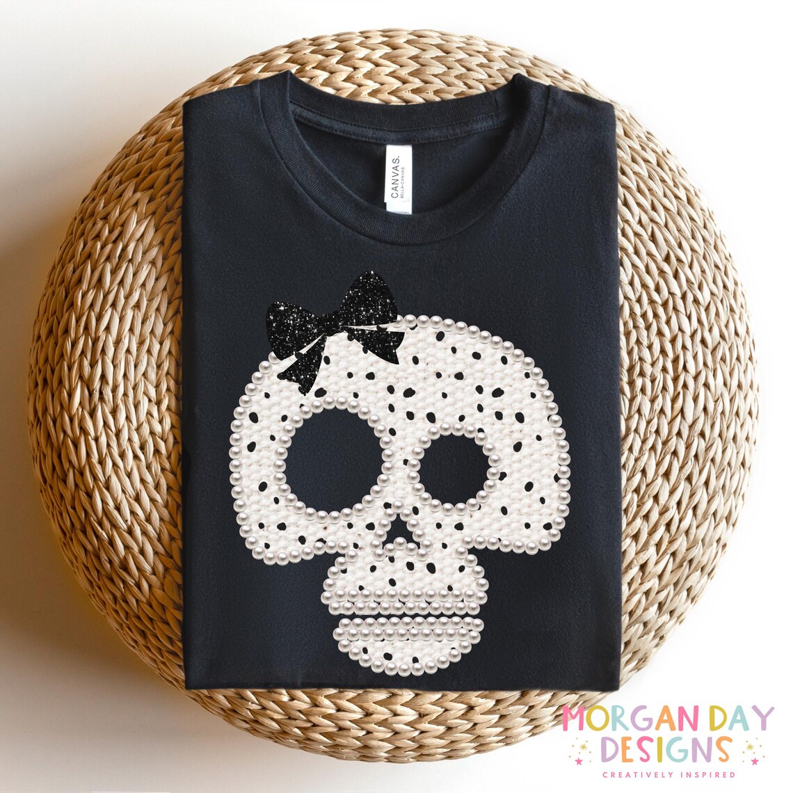 Dalmatian Skull PNG, Pearls Png, Glam Halloween Png, Preppy Pearl Png ...
