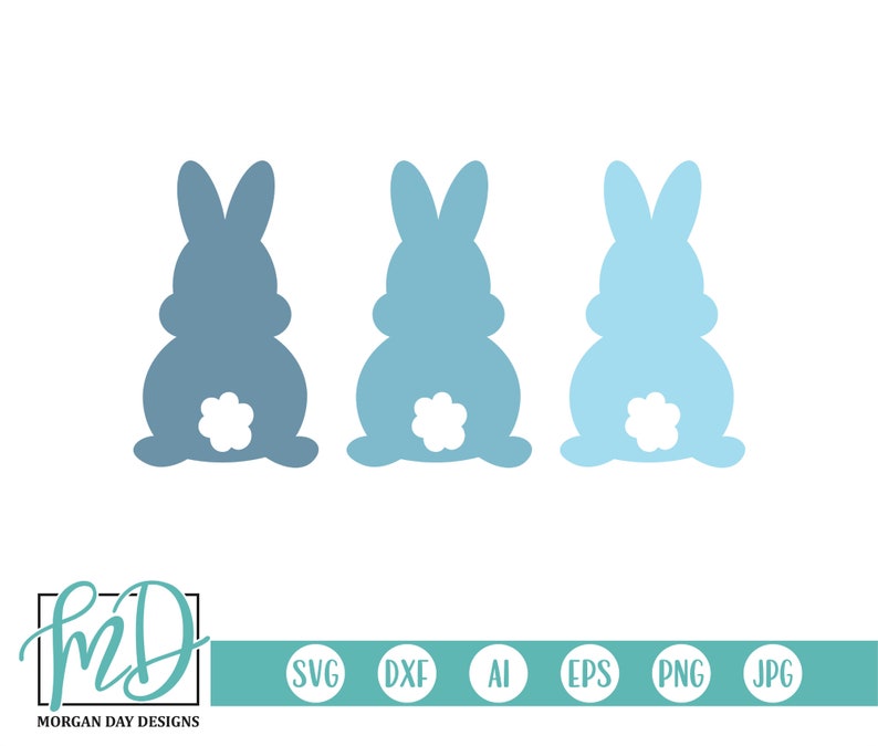 Easter SVG Three Bunnies SVG Bunny SVG Easter Bunny svg | Etsy