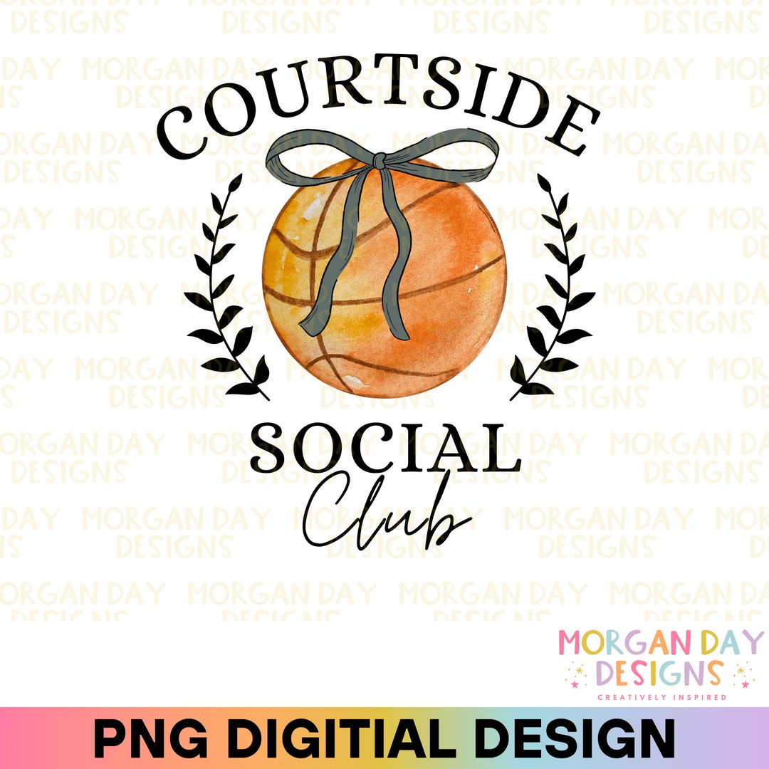 Coquette Basketball Courtside Social Club Png, Basketball Mom Png ...