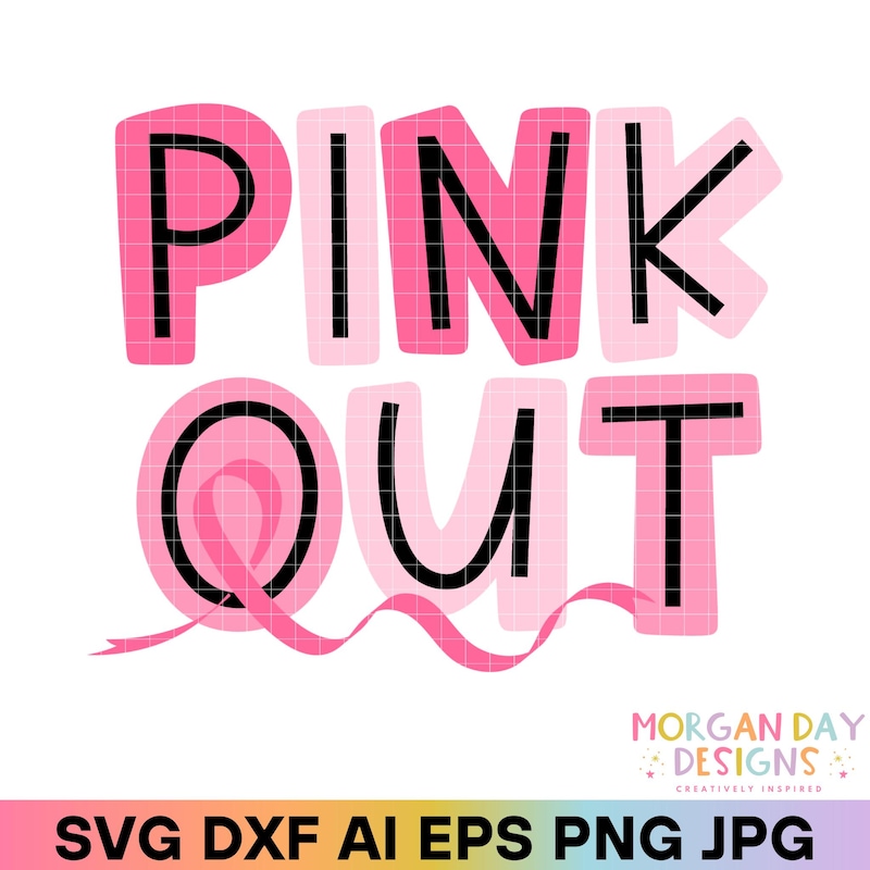 Pink Out Clipart - Etsy