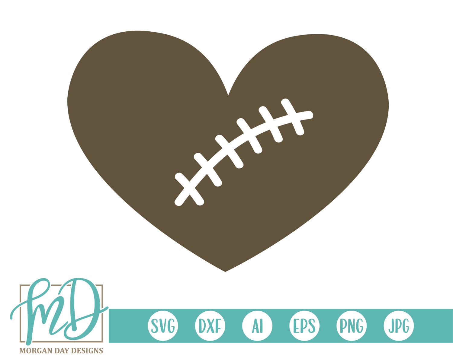 Football SVG Football Heart SVG Football Love SVG Football - Etsy