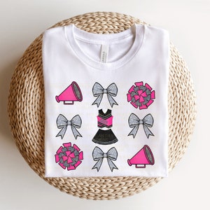 Coquette Cheer PNG, Preppy PNG, Cheerleader Png, Trendy Cheer Mom Shirt ...
