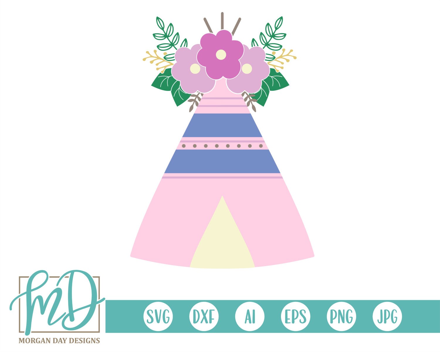Teepee SVG Floral Teepee SVG Tribal SVG Boho Svg Camp Svg - Etsy Australia