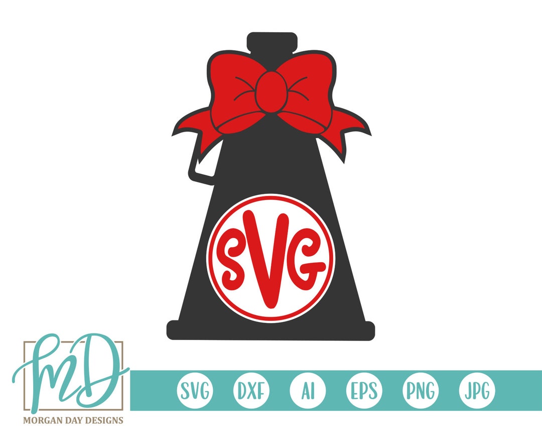 Cheer Monogram SVG, Cheer SVG, Cheerleader SVG, Cheer Coach, Cheer ...