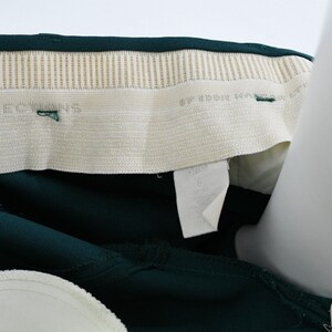 70s Vintage Dark Green Rib Cage Pleated Waist Pants Womens 4 Tapered ...