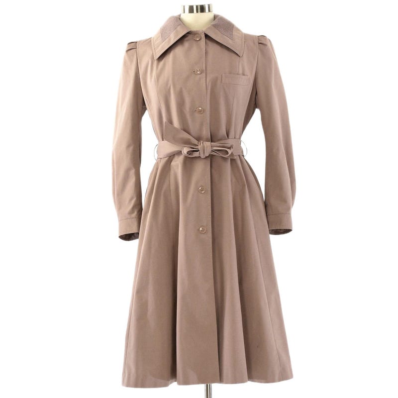 Dusty Pink Trench Coat - Etsy