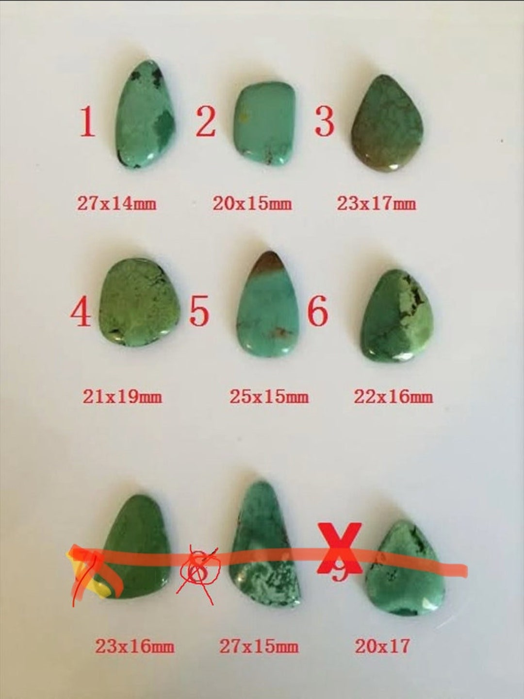 Freeform Turquoise Cabochons, Natural Turquoise Cabs. Chinese Green ...