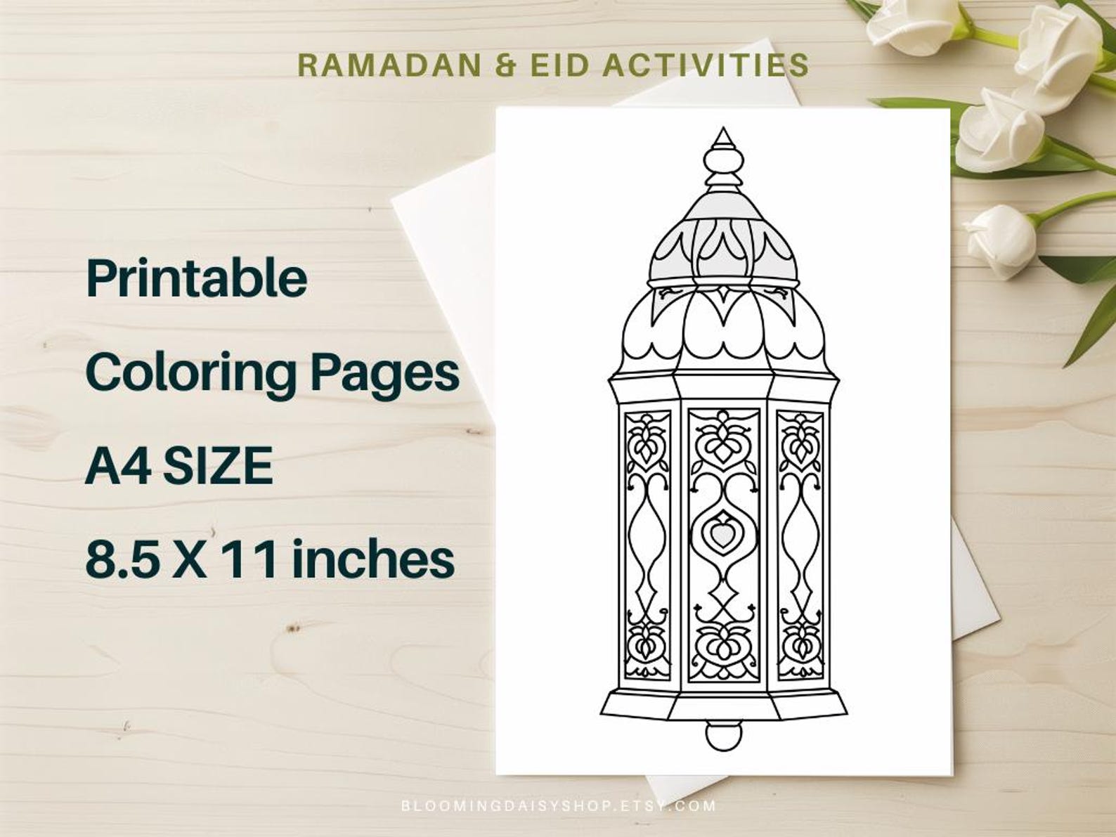 Islamic Coloring Page | Ramadan & Eid Coloring Pages | Islamic Kids ...