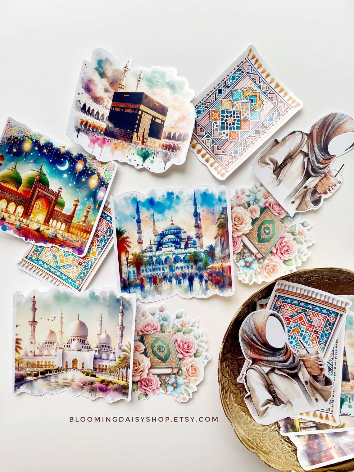 Islamic Stickers-prayer Mat Sticker-muslim Sticker-islamic Art Sticker ...