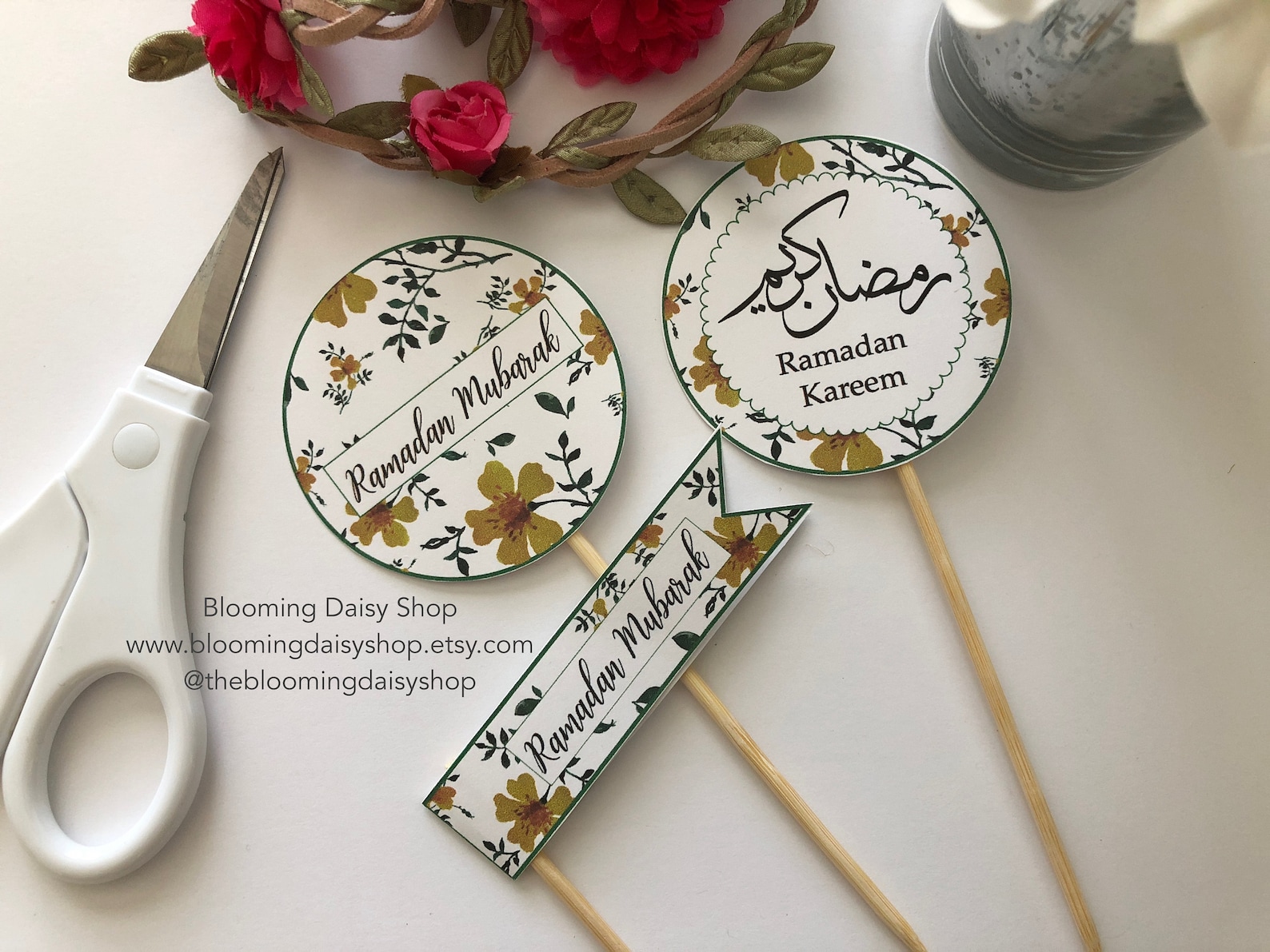 Ramadan Cupcake Topper Printable-ramadan Mubarak - Etsy