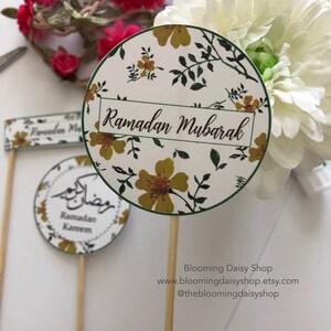 Ramadan Cupcake Topper Printable-ramadan Mubarak Toppers-digital ...