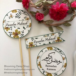 Ramadan Cupcake Topper Printable-ramadan Mubarak Toppers-digital ...