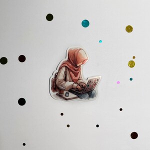 Islamic Stickers-hijabi Girl Sticker-muslimah Sticker-floral Quran ...