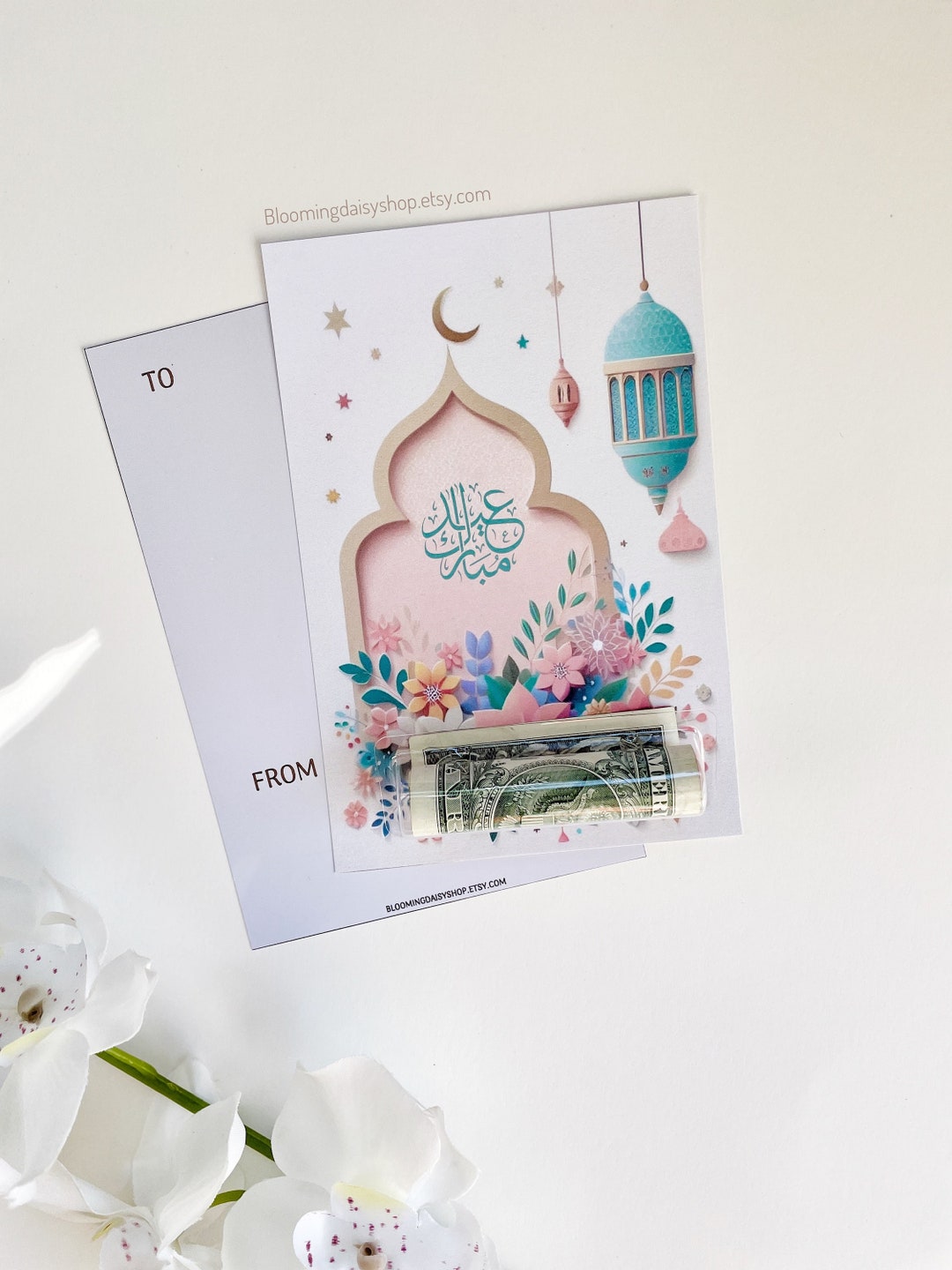 Eid Mubarak Money Card-eidi Cash Holder-eid Mubarak Envelopes-eidi ...