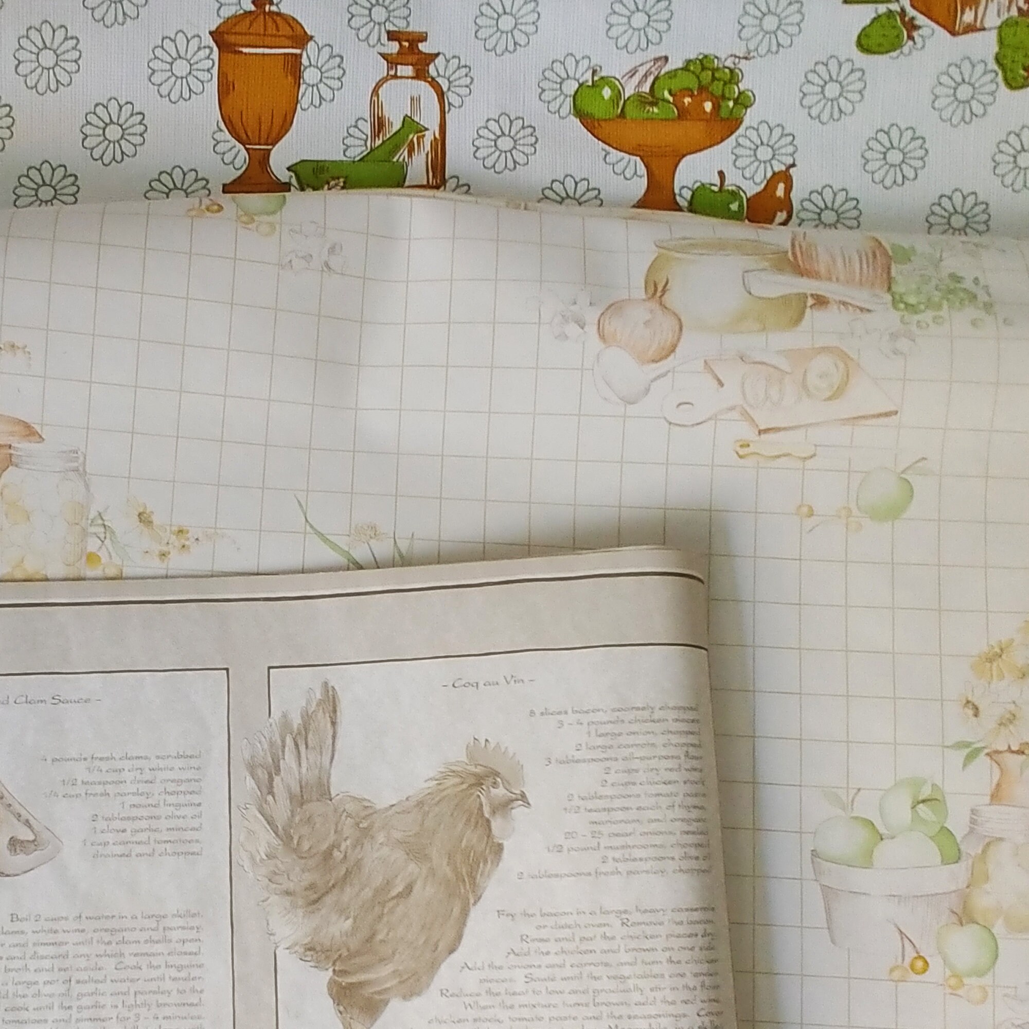 Retro 1970s Kitchen Wallpaper Sample Set Kitchen Theme Vinyl | Etsy