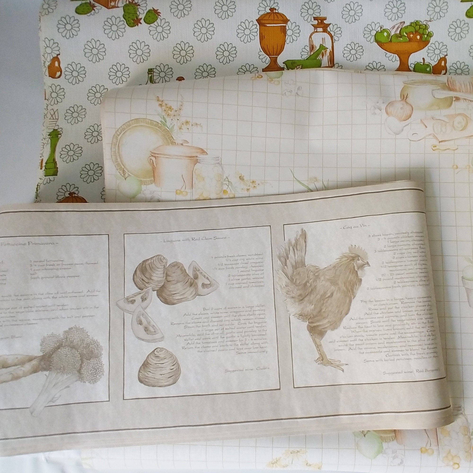 Retro 1970s Kitchen Wallpaper Sample Set Kitchen Theme Vinyl | Etsy