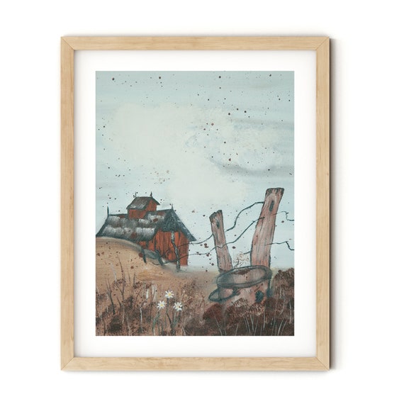 Farmstead Digital Print of Original Oil Painting - Etsy