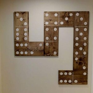 11 X 21 Inch Large Dominoes Wood Wall Art, Domino Wall Sign, Game Room ...