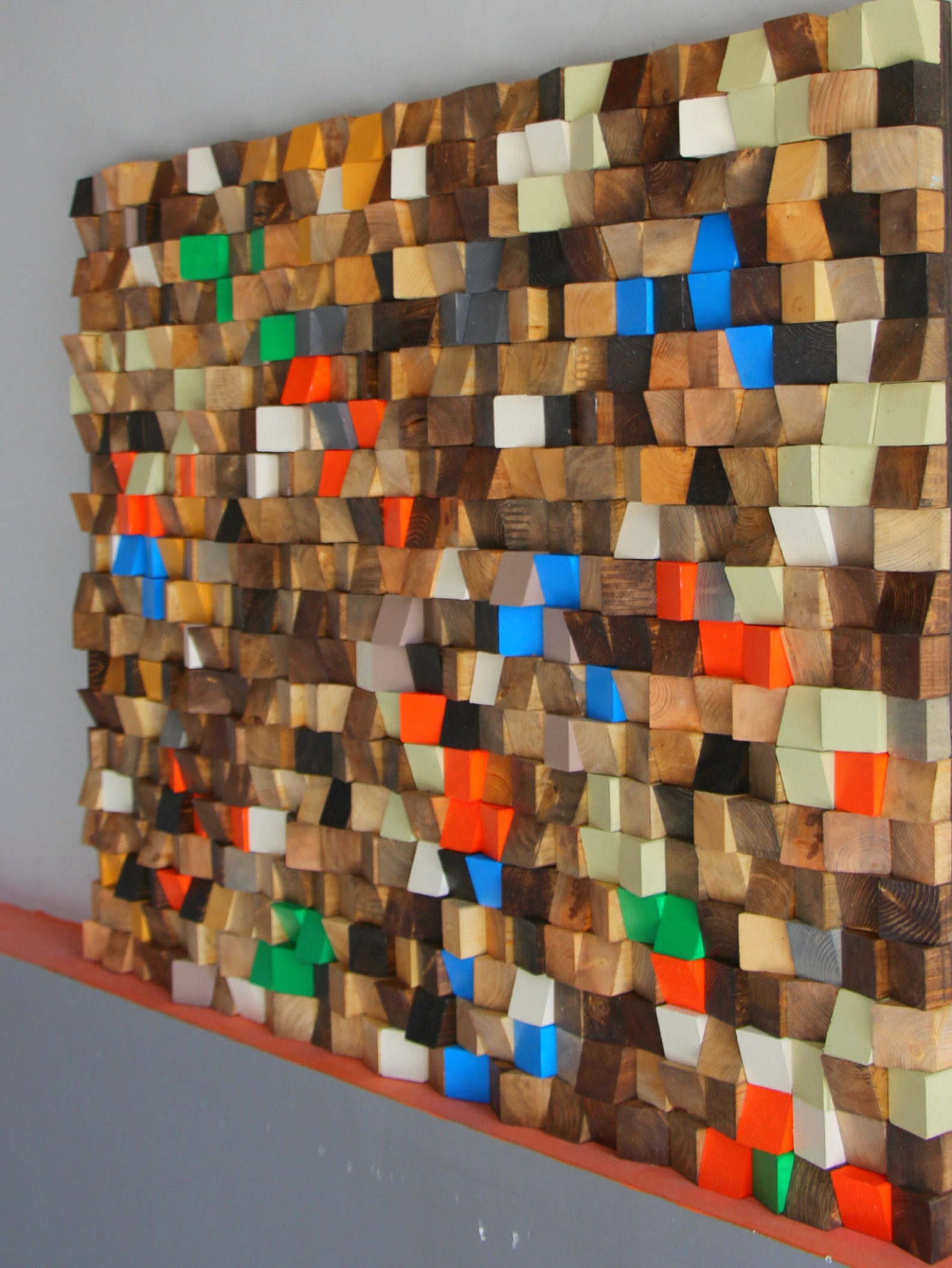 Large Wood Wall Sculpture, Abstract Wood Art, Reclaimed Wood Wall Art ...