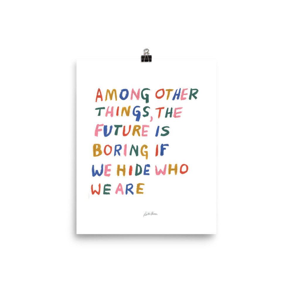 The Future is Boring - Art Print - Etsy