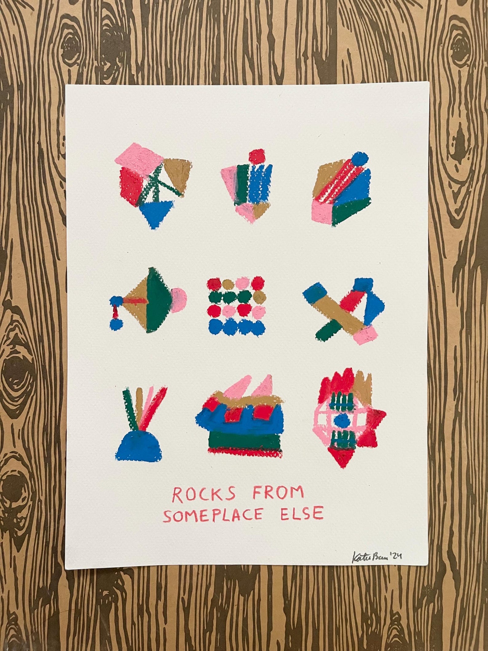Rocks From Someplace Else - Original Drawing - Etsy
