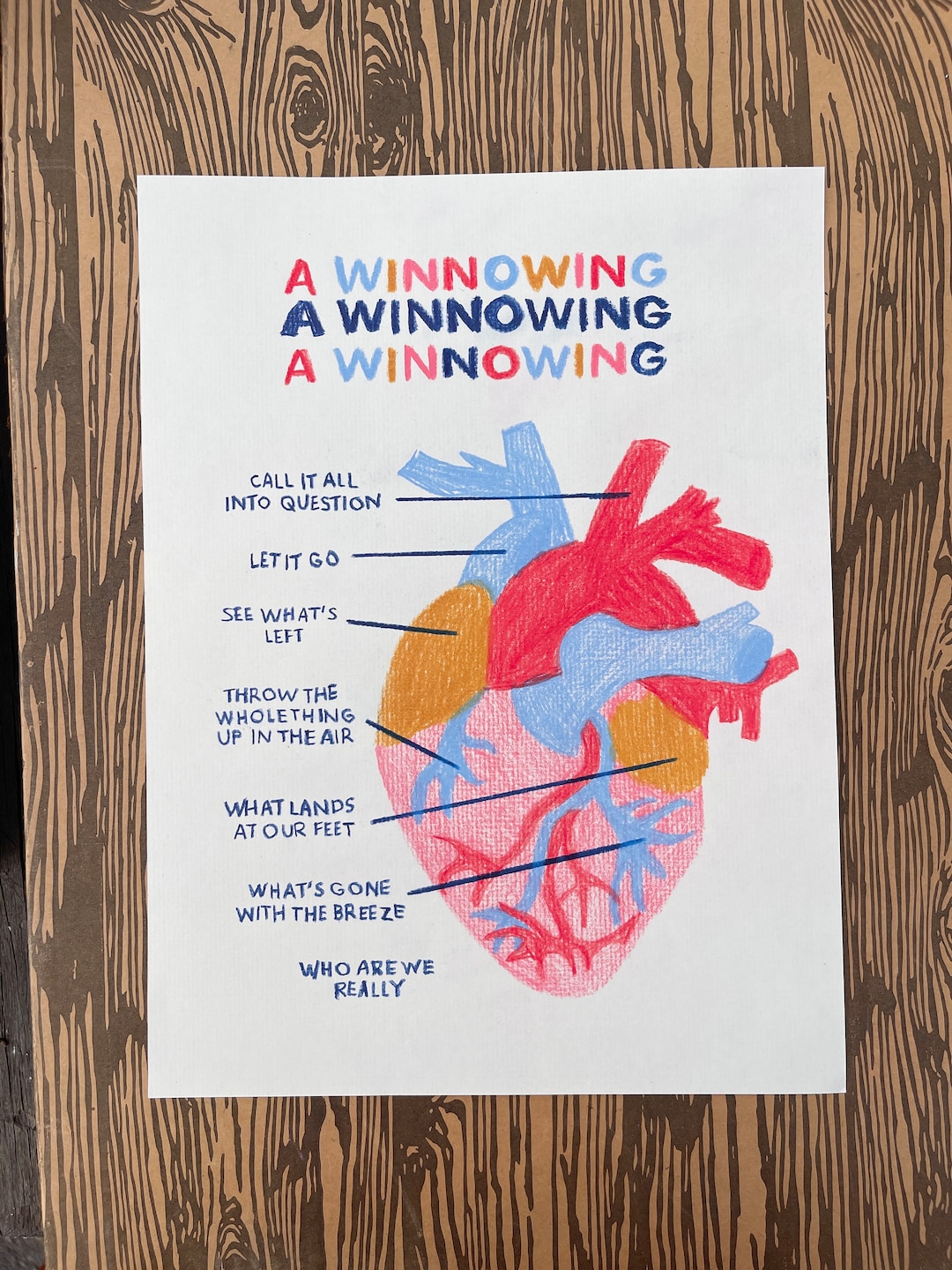 A Winnowing Original Drawing - Etsy