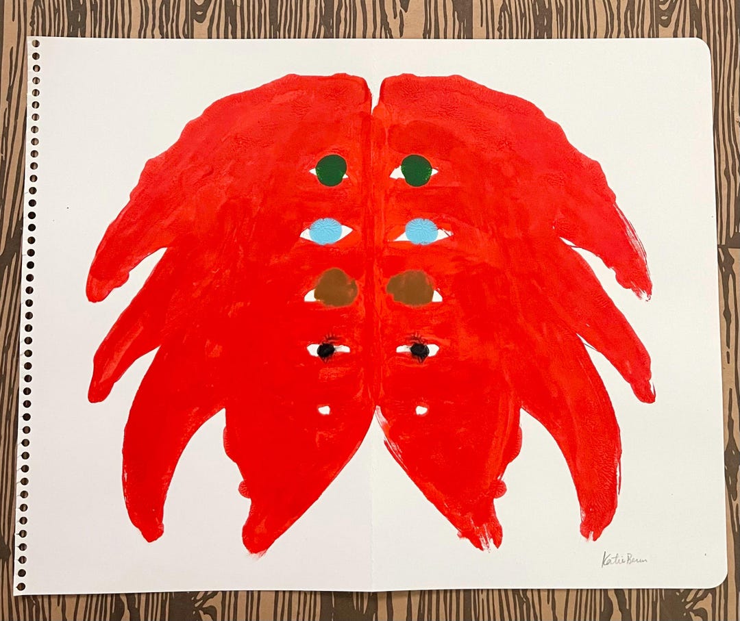 Red Head - Original Painting Used for Creation of Feist Show Poster - Etsy