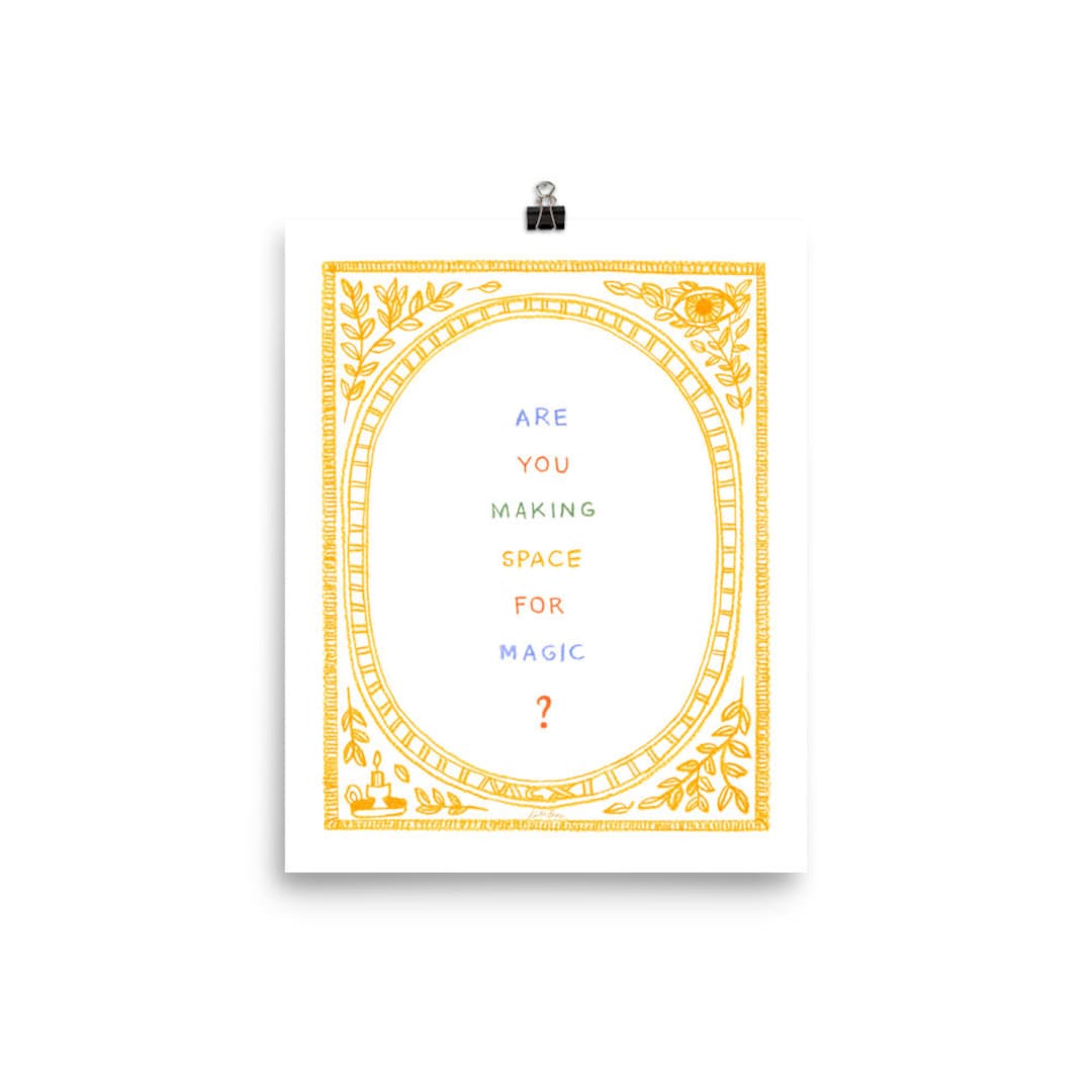 Make Space for Magic - Art Print - Etsy
