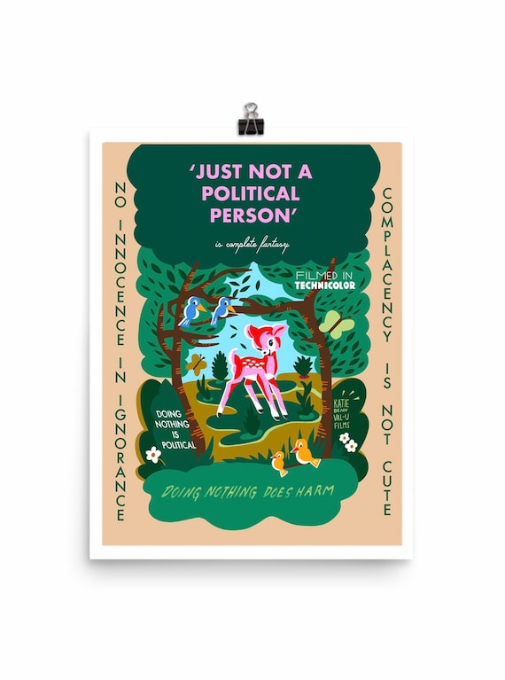 Just Not a Political Person Art Print - Etsy