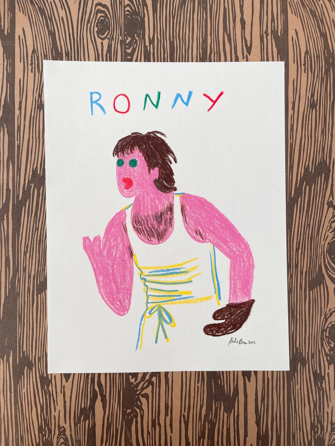Ronny - Original Drawing - Etsy