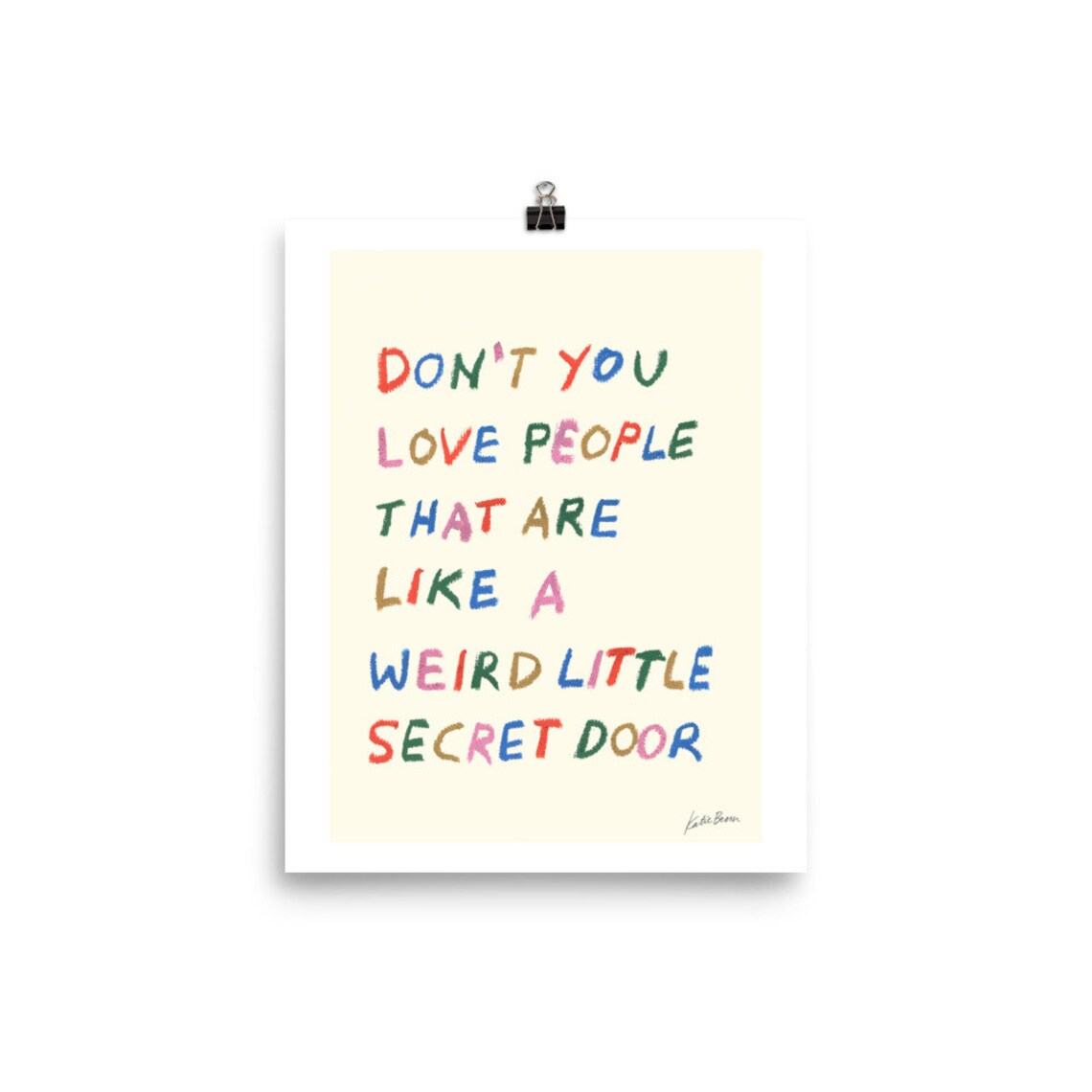Weird Little Secret Door - Art Print - Etsy