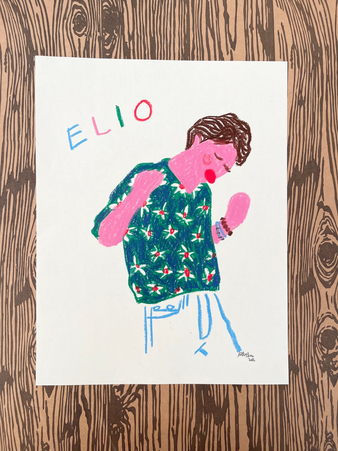 Elio - Original Drawing - Etsy