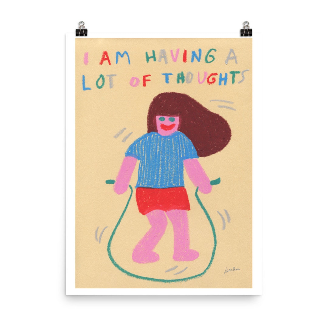 Lots of Thoughts - Art Print - Etsy